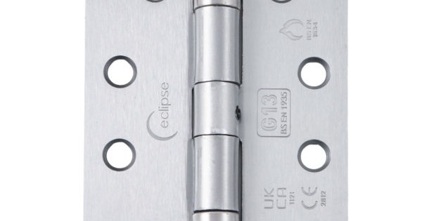 102x76mm Grade 13 Mild Steel Radius Ball Bearing Hinge PAIR